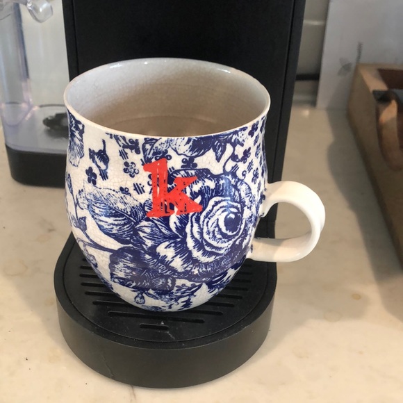 Anthropologie | Kitchen | Anthropology Blue Rose Peacock Bird ...